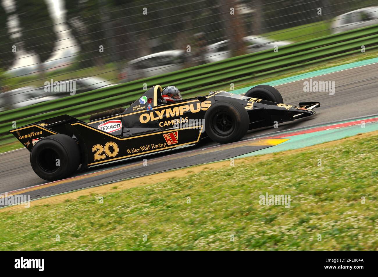 Imola, IT, May, 2017: Unknown run with Historic 1979 Wolf F1 Model WR8 ex James Hunt during ...