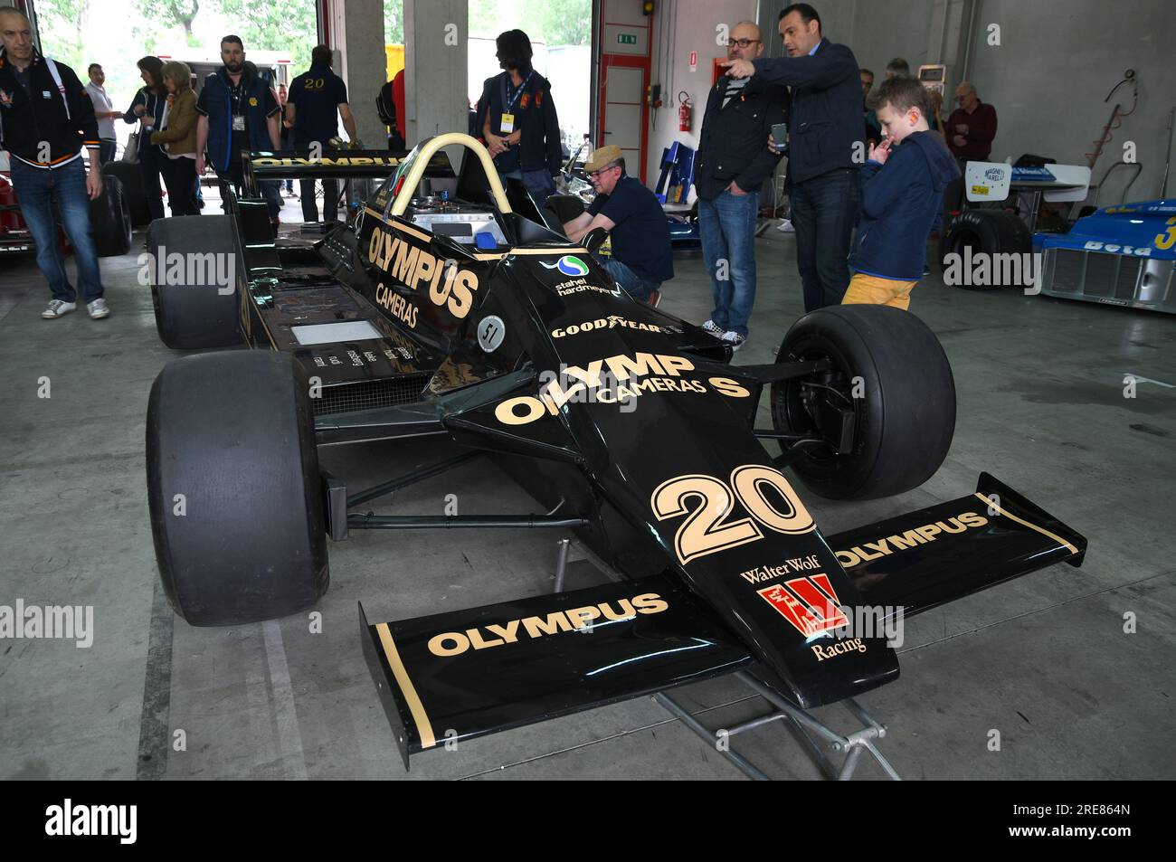 Imola, IT, May, 2017: Unknown run with Historic 1979 Wolf F1 Model WR8 ...