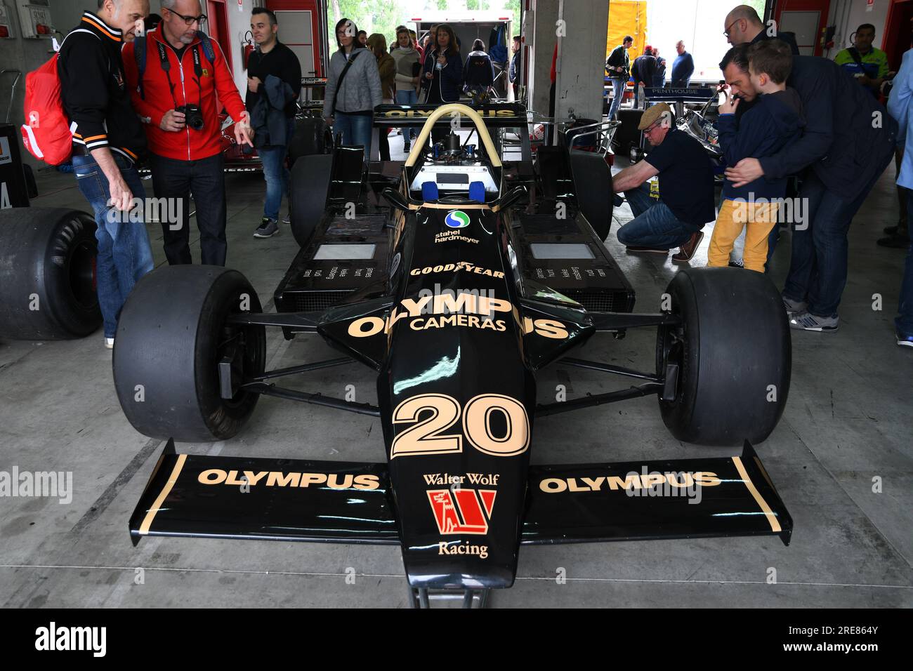 Imola, IT, May, 2017: Unknown run with Historic 1979 Wolf F1 Model WR8 ...