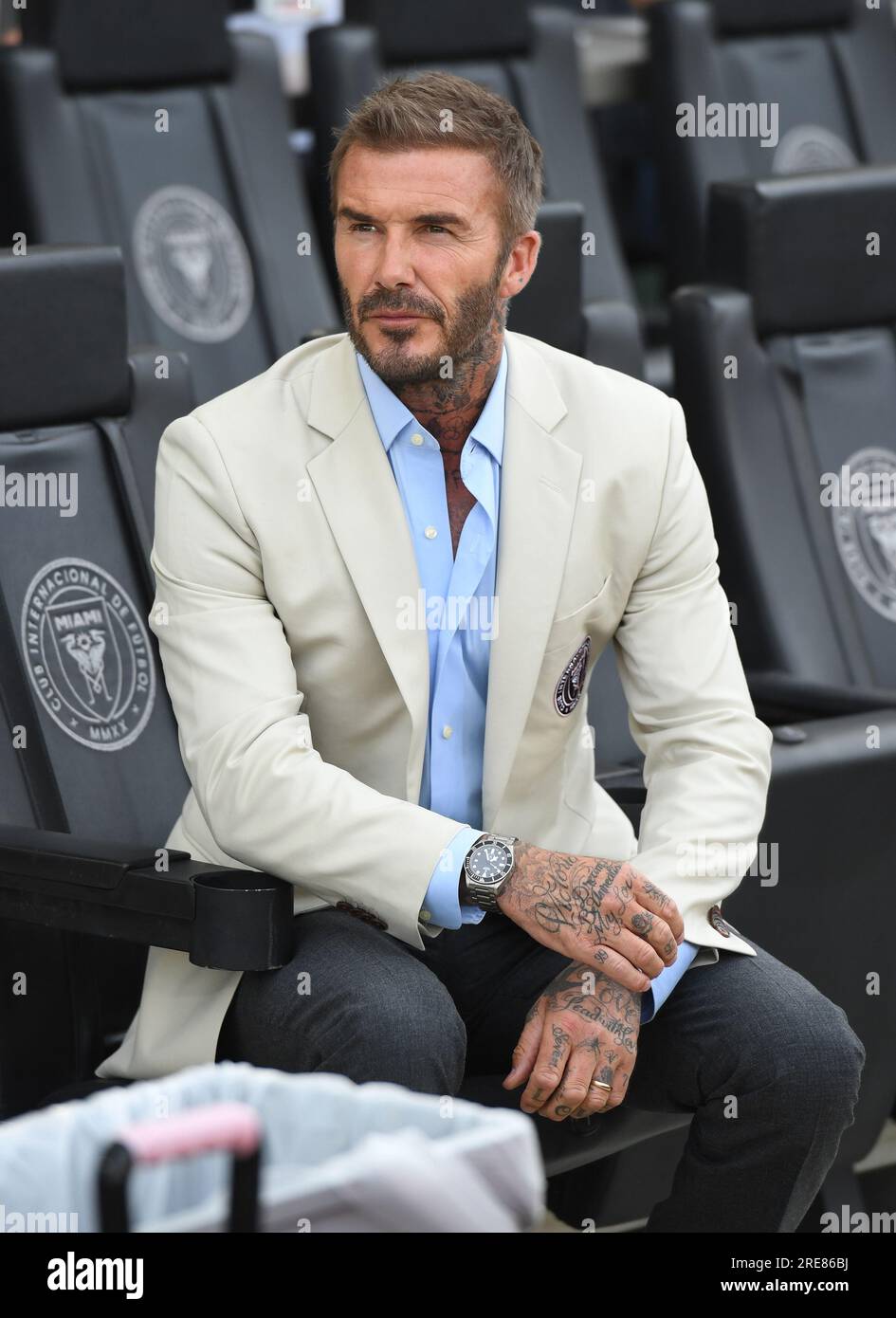 Fort Lauderdale FL, USA. 25th July, 2023. David Beckham is seen before ...
