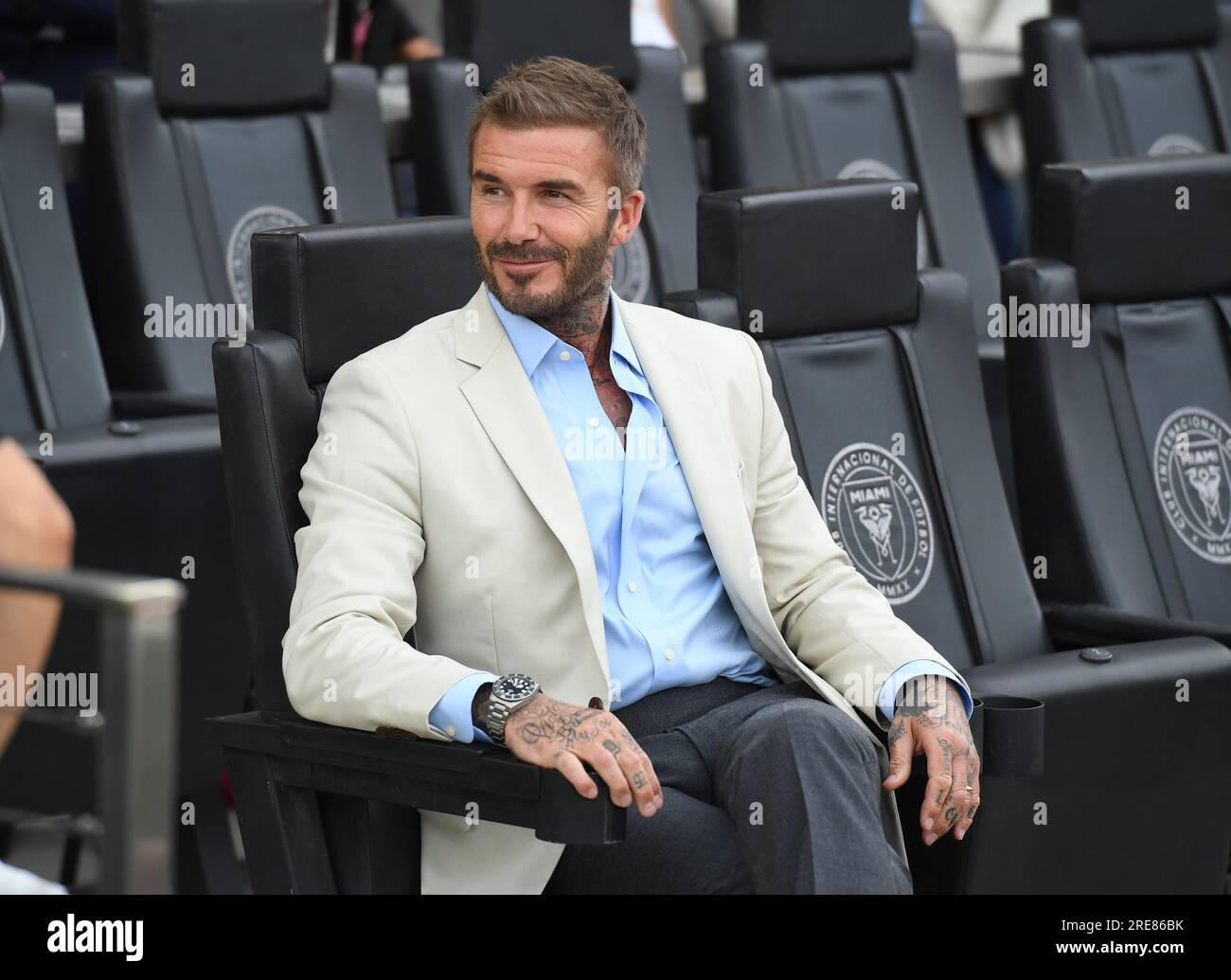 Fort Lauderdale FL, USA. 25th July, 2023. David Beckham is seen before ...