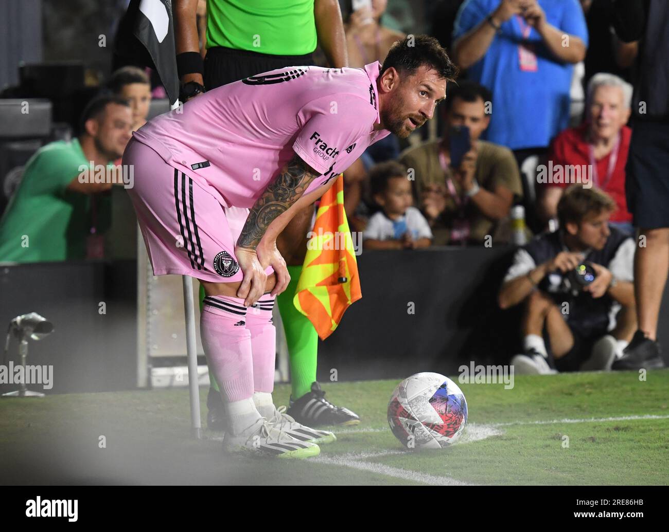 Fort Lauderdale FL, USA. 25th July, 2023. Lionel Messi of Inter Miami ...