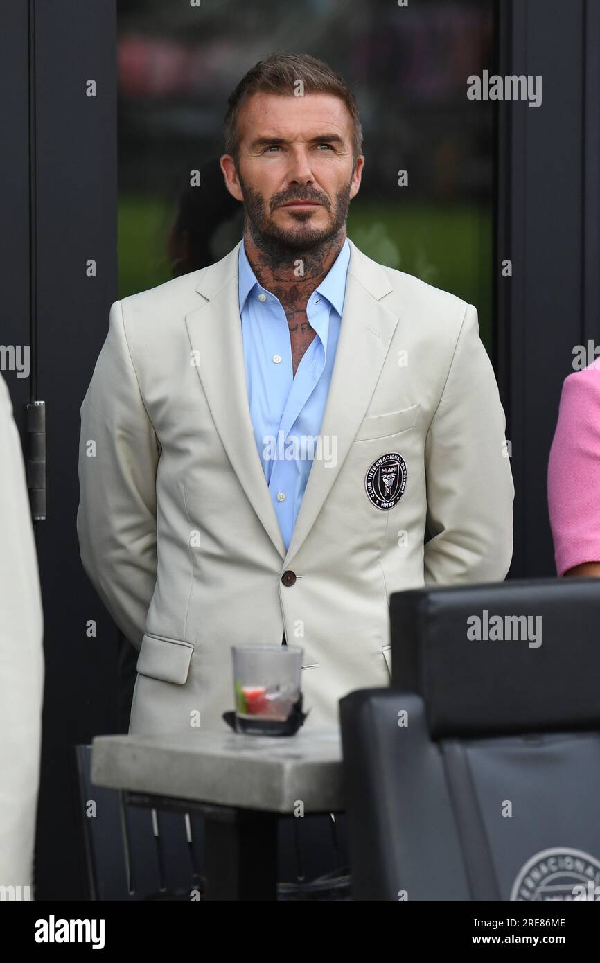 Fort Lauderdale FL, USA. 25th July, 2023. David Beckham is seen before ...
