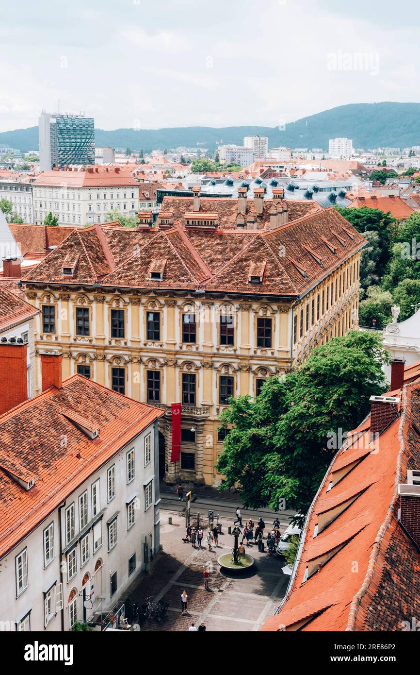 Graz castle mountain hi-res stock photography and images - Alamy