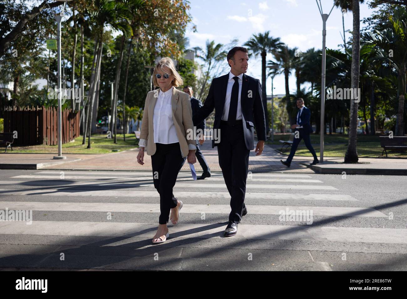 Noumea, New Caledonia. 26th July, 2023. Noumea mayor Sonia Lagarde ...