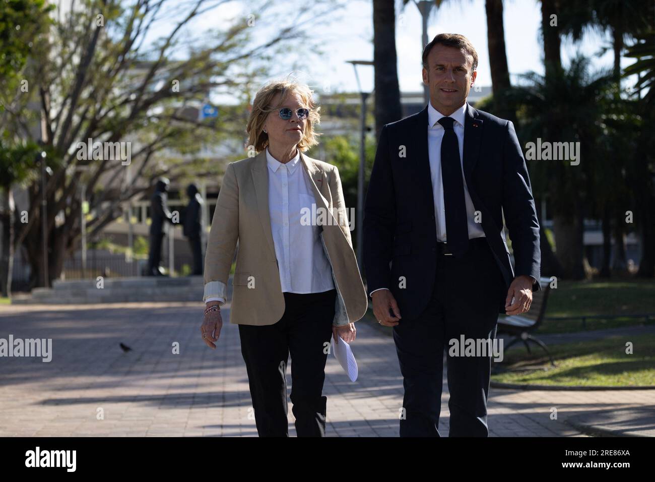 Noumea, New Caledonia. 26th July, 2023. Noumea mayor Sonia Lagarde ...