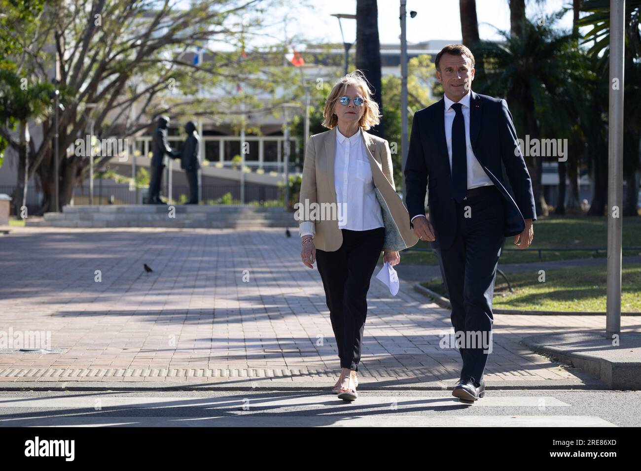 Noumea, New Caledonia. 26th July, 2023. Noumea mayor Sonia Lagarde ...