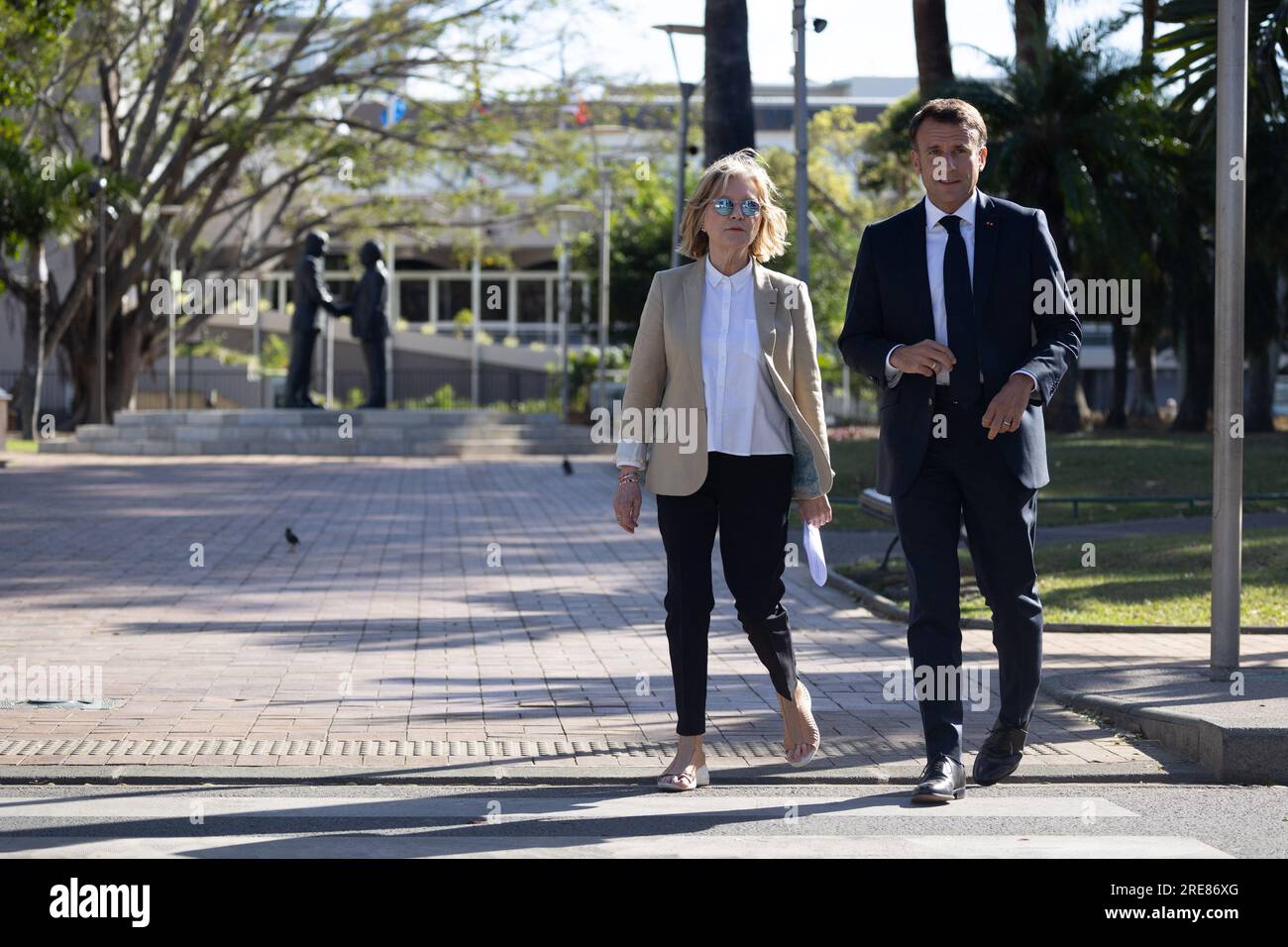 Noumea, New Caledonia. 26th July, 2023. Noumea mayor Sonia Lagarde ...