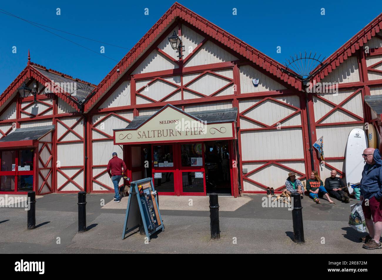 Sal;tburn Pier Entrance Stock Photo - Alamy