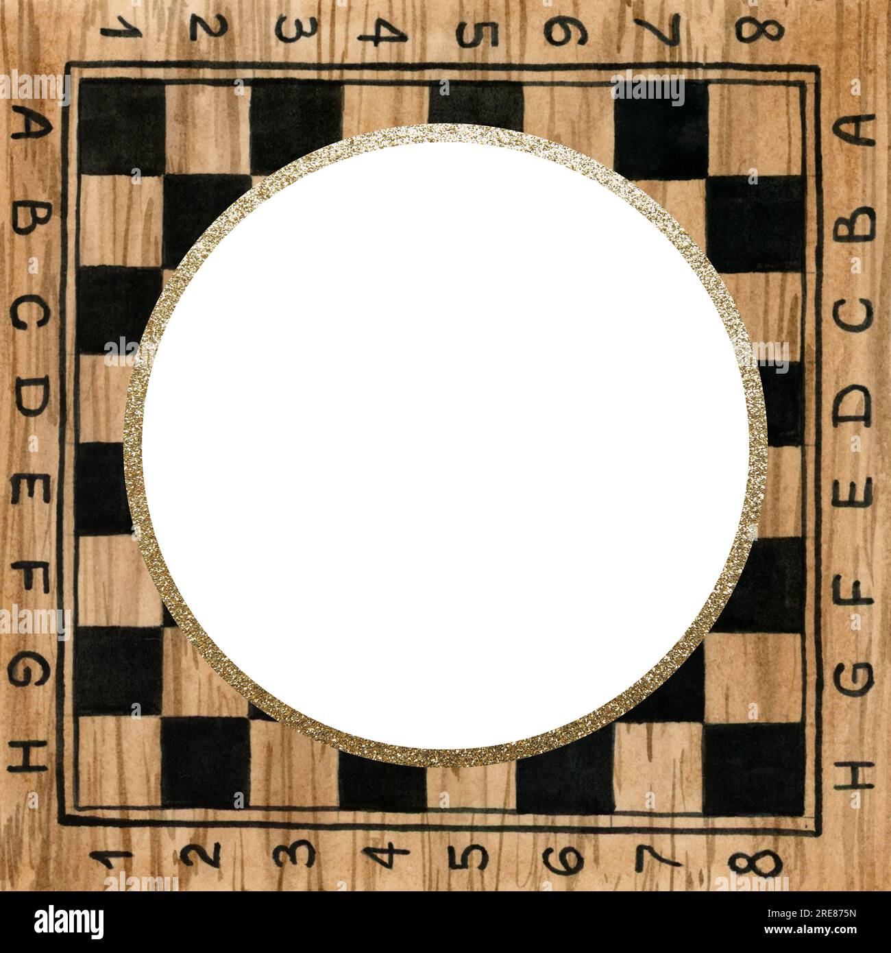 Round frame of chess pieces hi-res stock photography and images - Alamy