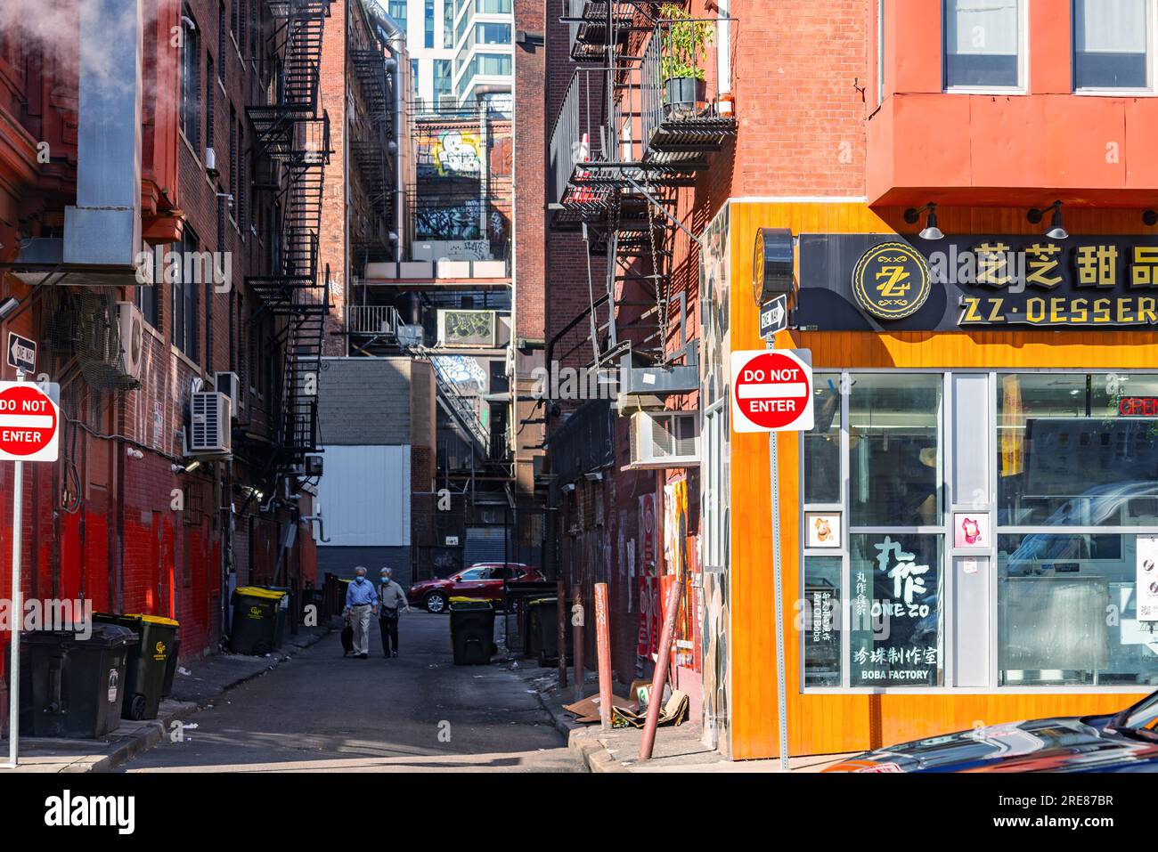 The Historic Chinatown district in downtown Boston, Massachusetts, USA ...
