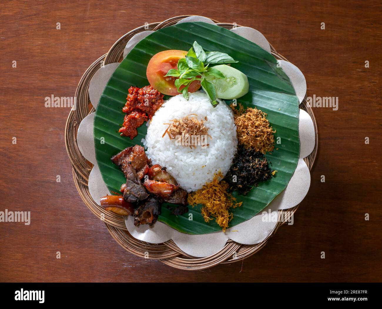 Nasi Krawu, a traditional food from Gresik, East Java, Indonesia ...