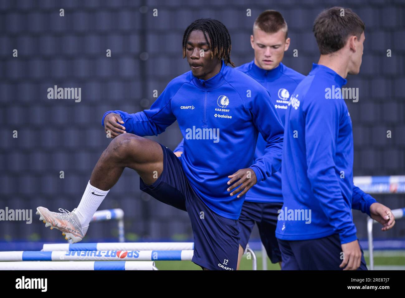 Gent, Belgium. 26th July, 2023. Gent's Justin Munezero pictured in ...