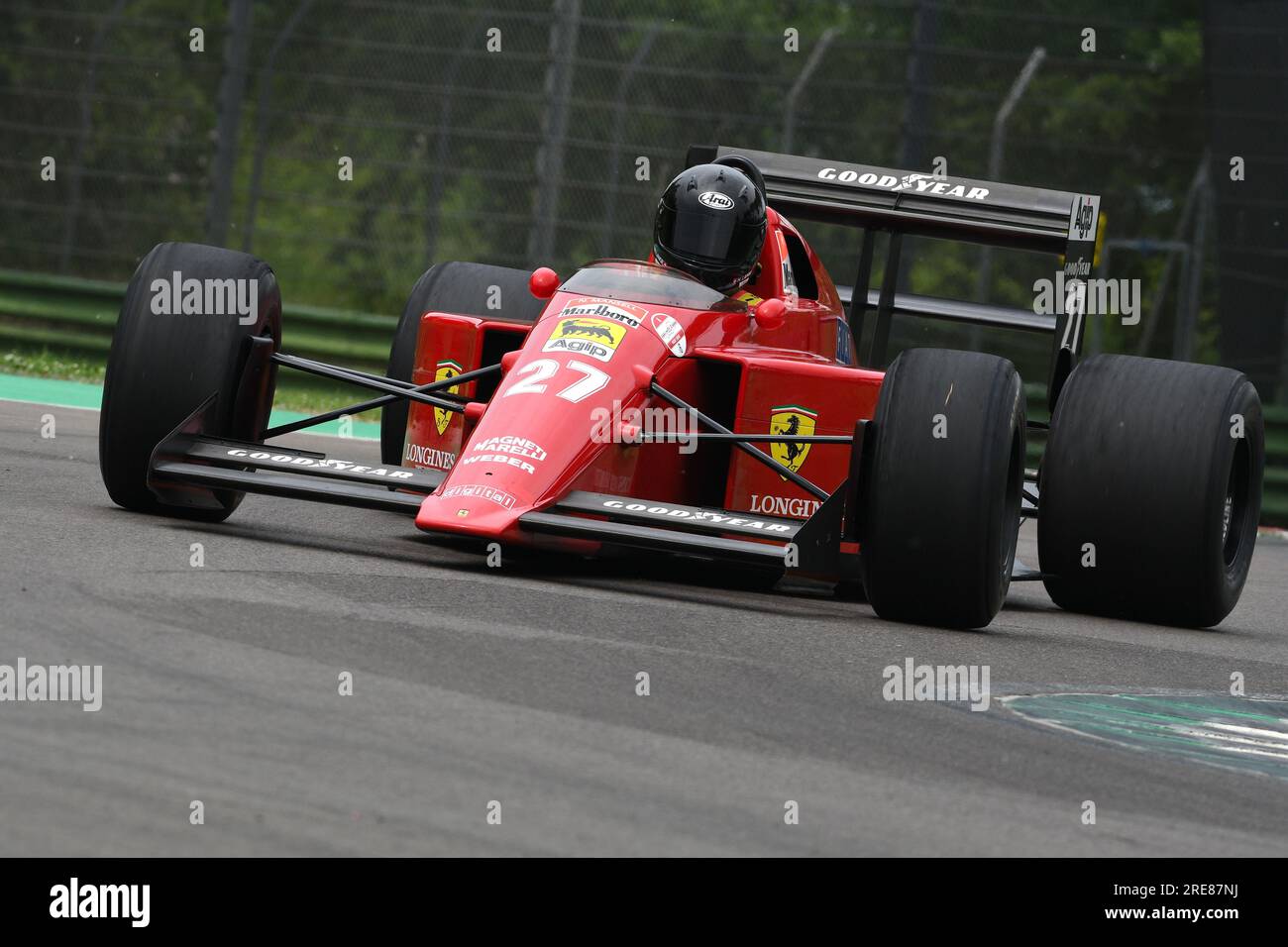 6 May 2018: Unknown run with historic 1989 Ferrari F1 Car Model 640 F189 ex Nigel Mansell ...