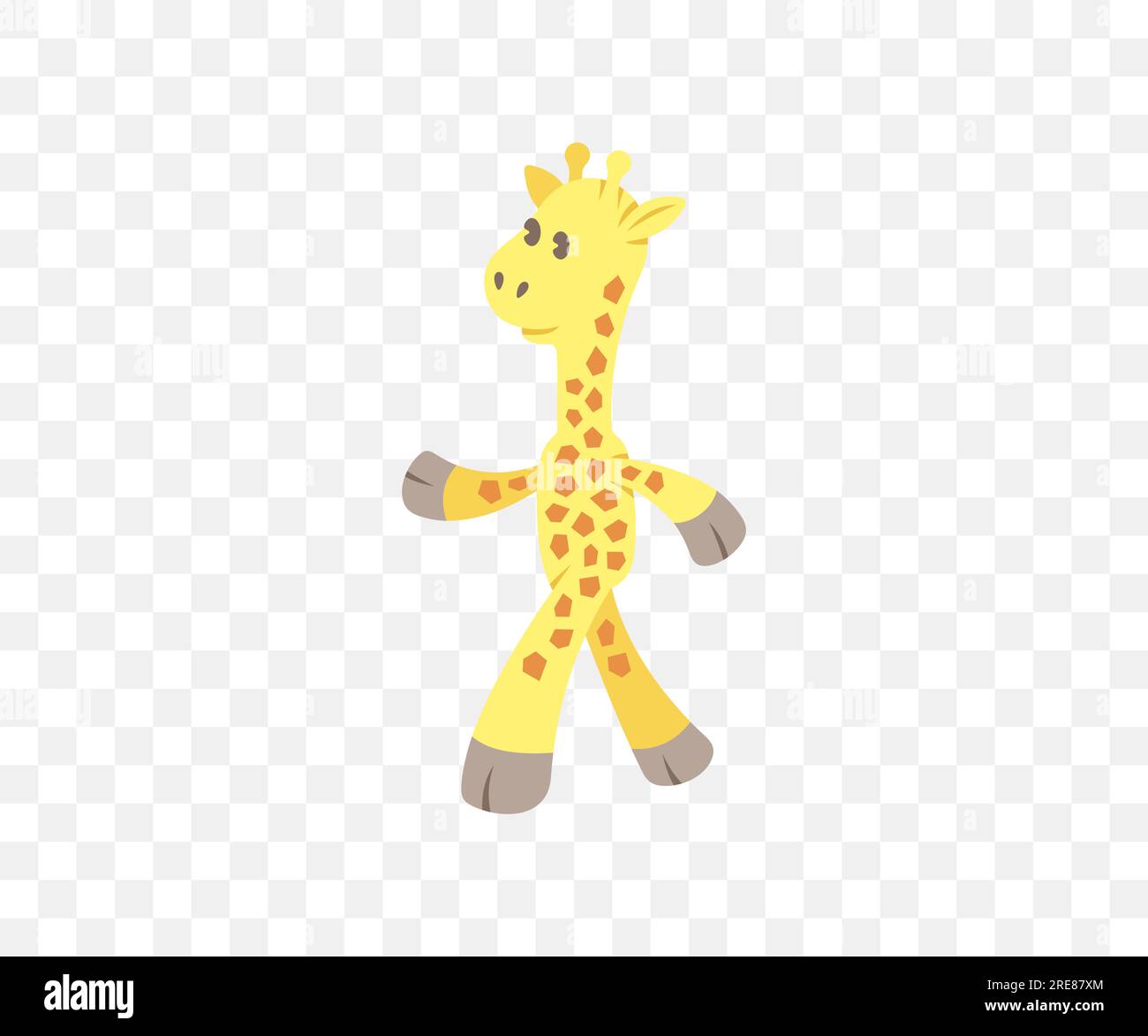 Giraffe cartoon character, animals, african savannah, graphic design ...