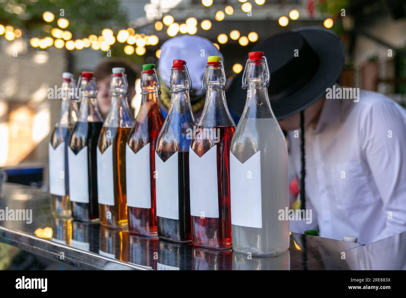 Aromatic custom wines, liqueurs, tincture and spirits in elegant ...