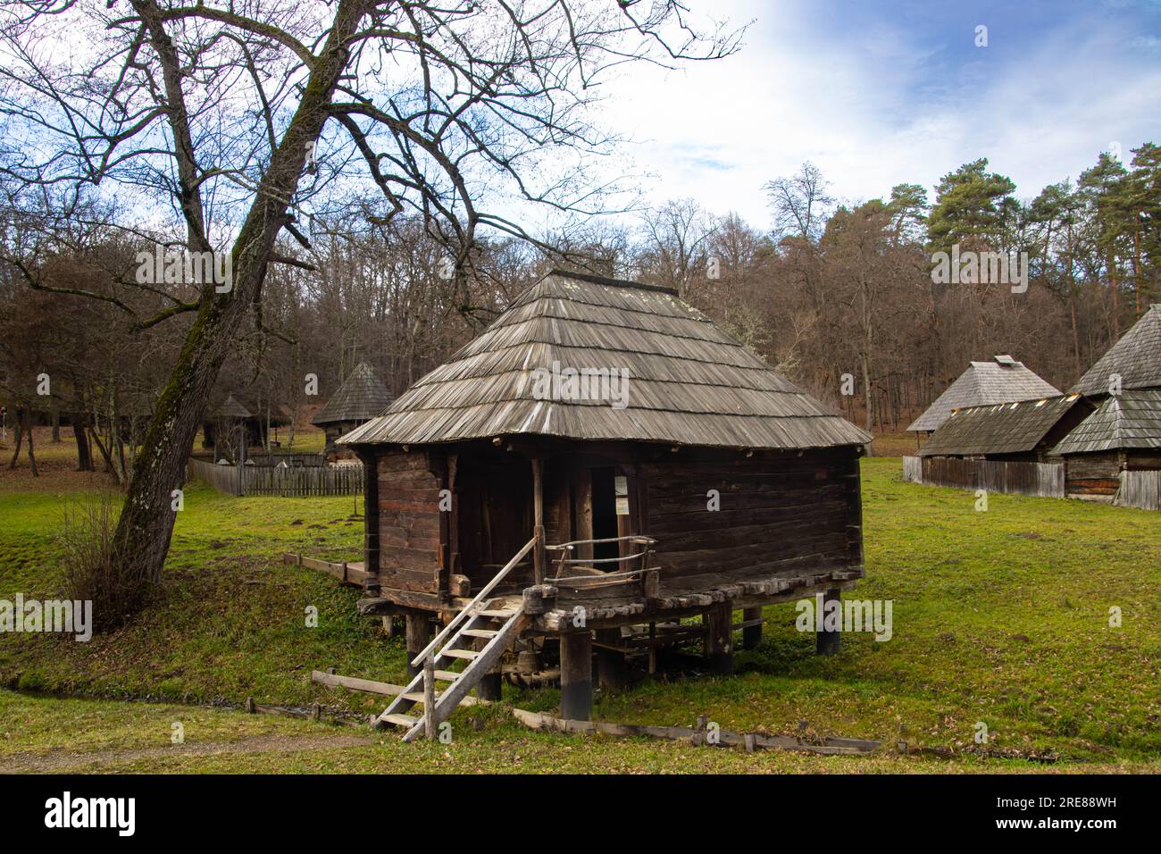 Ancient house at Astra Museum, the most important ethno-museum ...