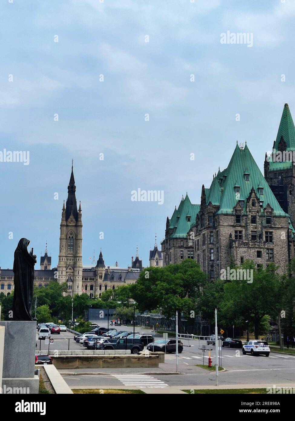 The statue representing justice/ Supreme Court of Canada/ Ottawa Stock ...