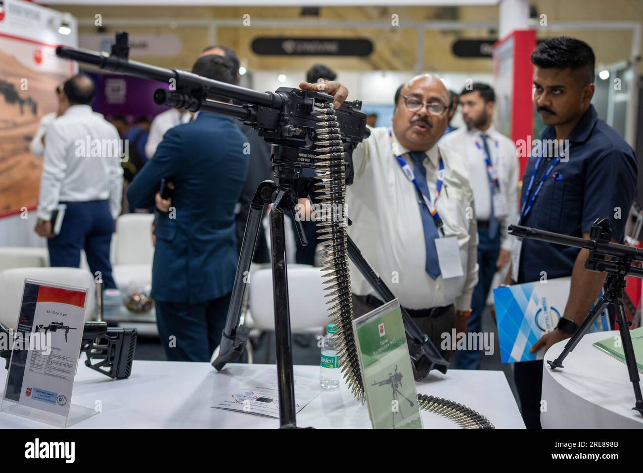 An exhibitor from Advanced Weapons And Equipment India Limited explains ...
