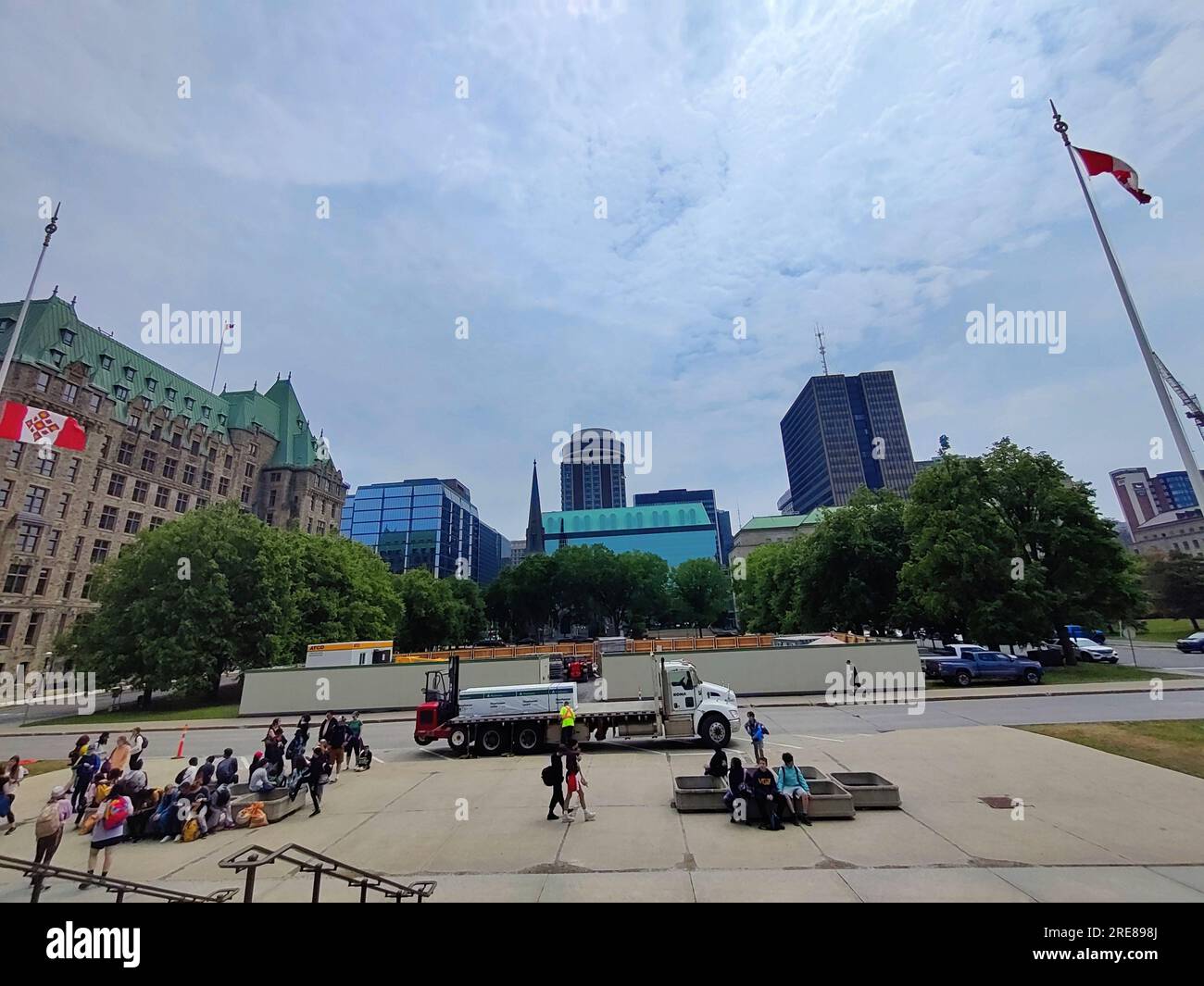 The Justice building/Confederation building seen from the Supreme court ...
