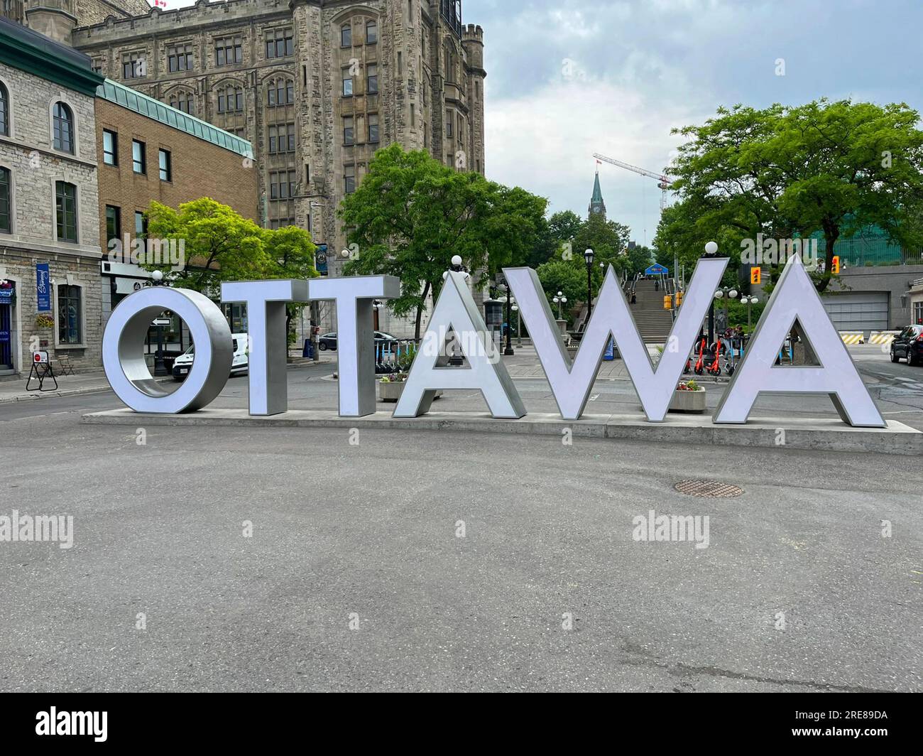 The Óttawa'sign/Inspiration village/Byword market-Canada Stock Photo ...