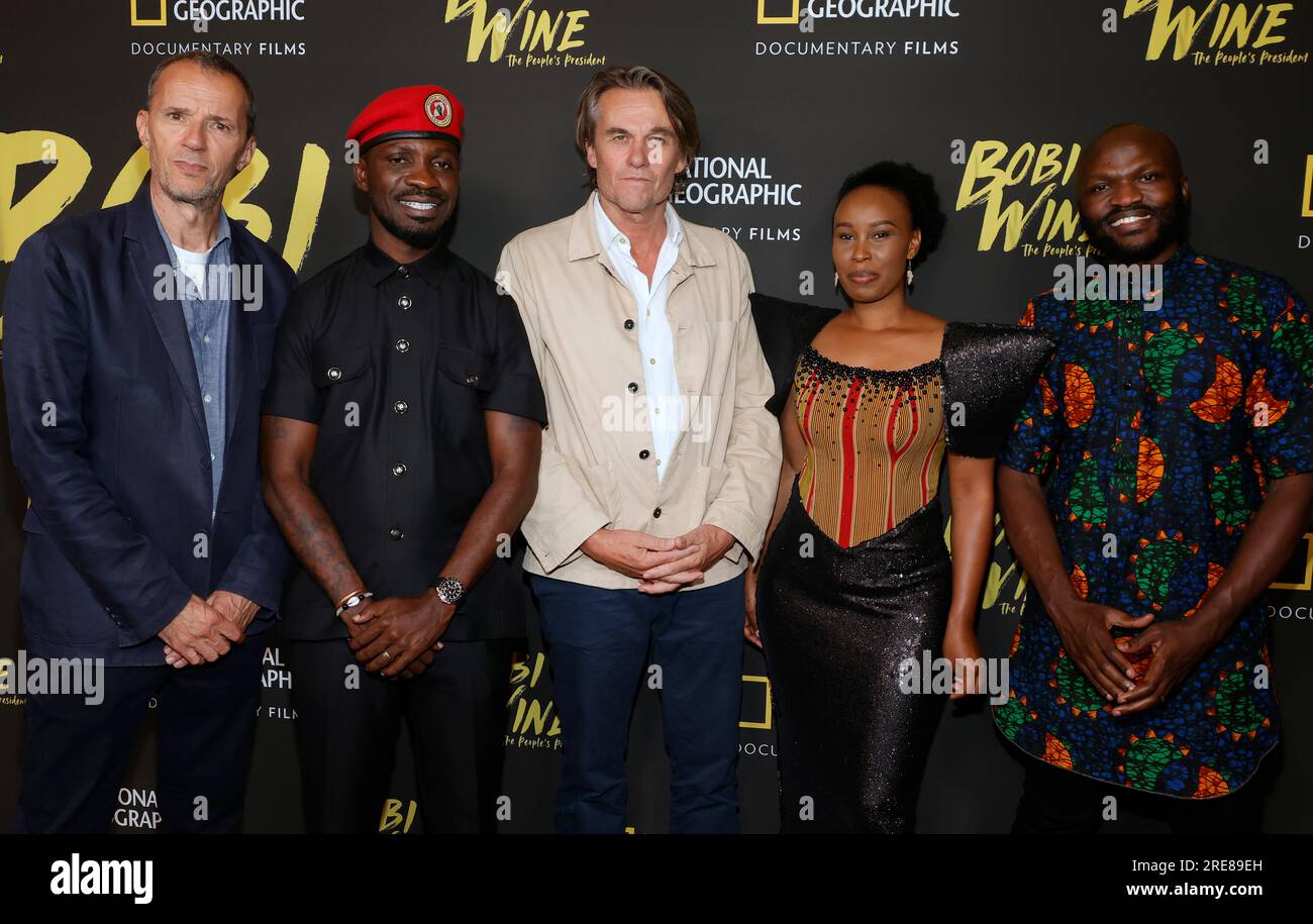 Beverly Hills, Ca. 25th July, 2023. John Battsek, Bobi Wine ...