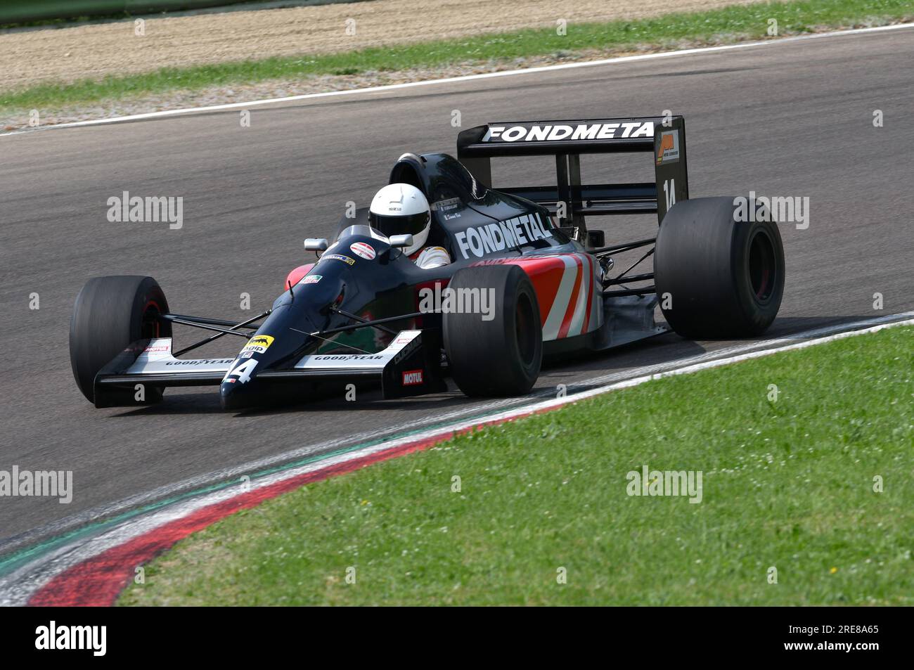 Imola, IT, May, 2018: unknown run with historic Formula 1 Fondmetal ...