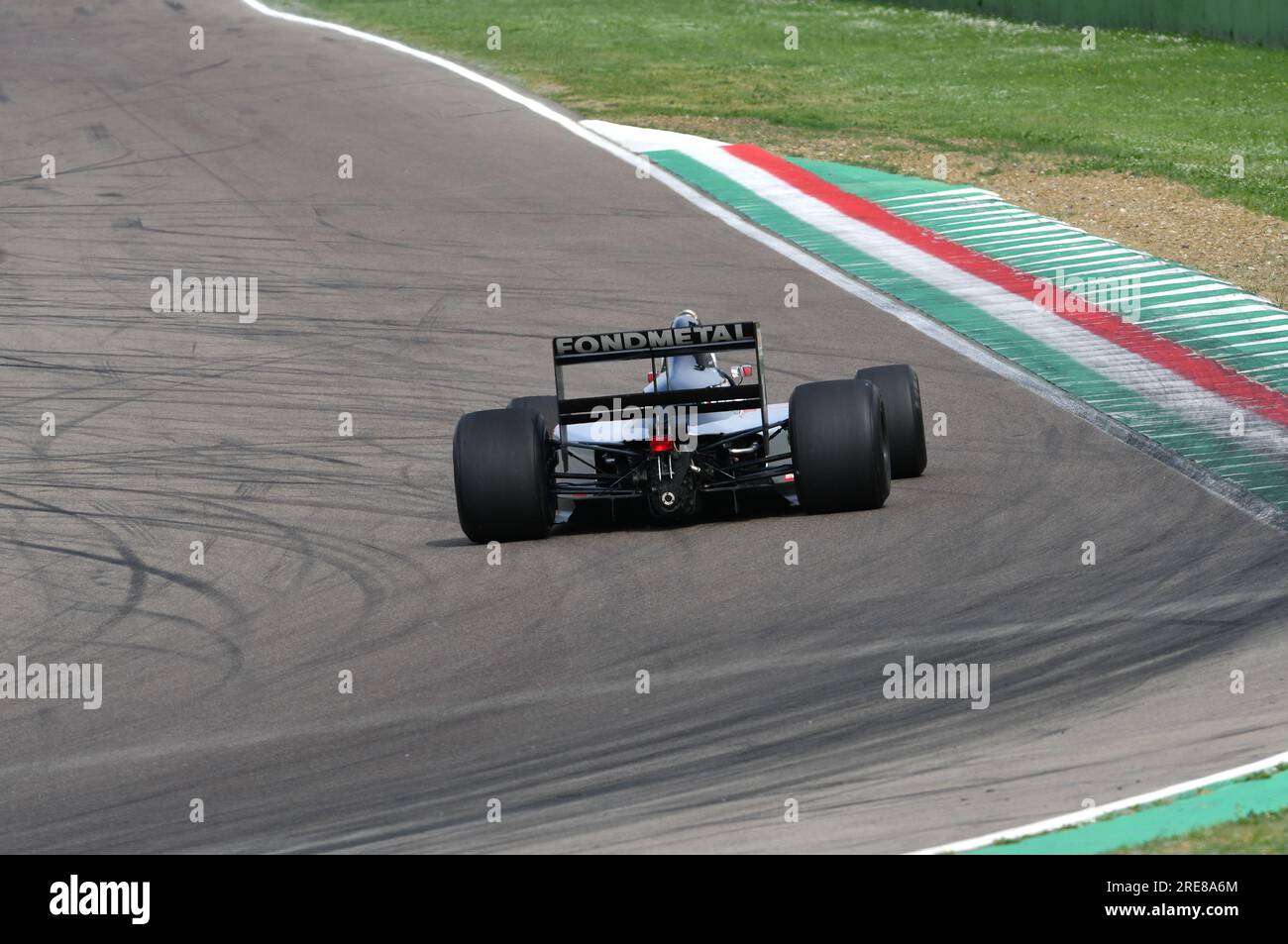 Imola, IT, May, 2018: unknown run with historic Formula 1 Fondmetal ...