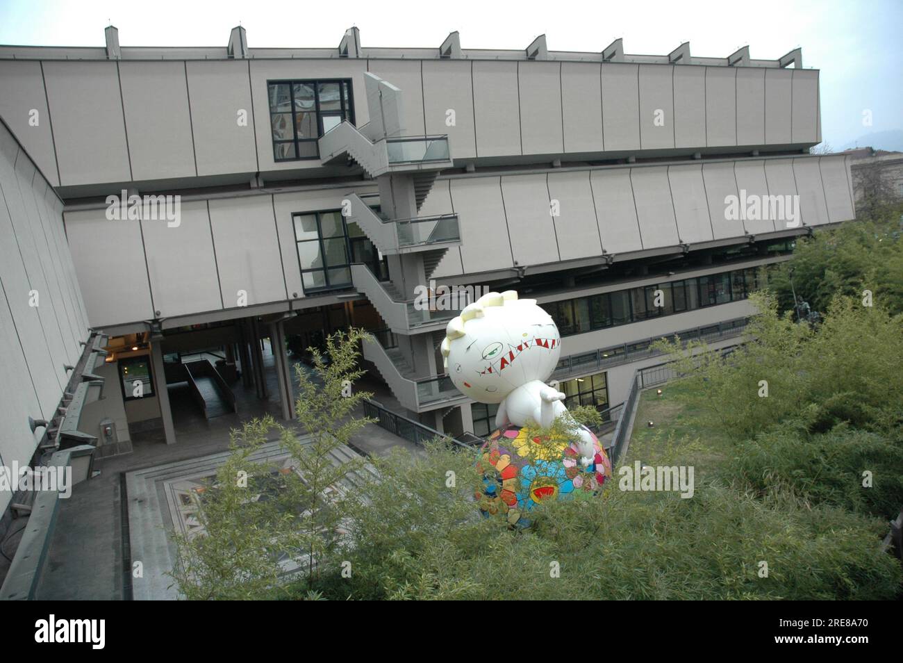 Torino, Italy - November 2005: Installation by Takashi Murakami at the ...