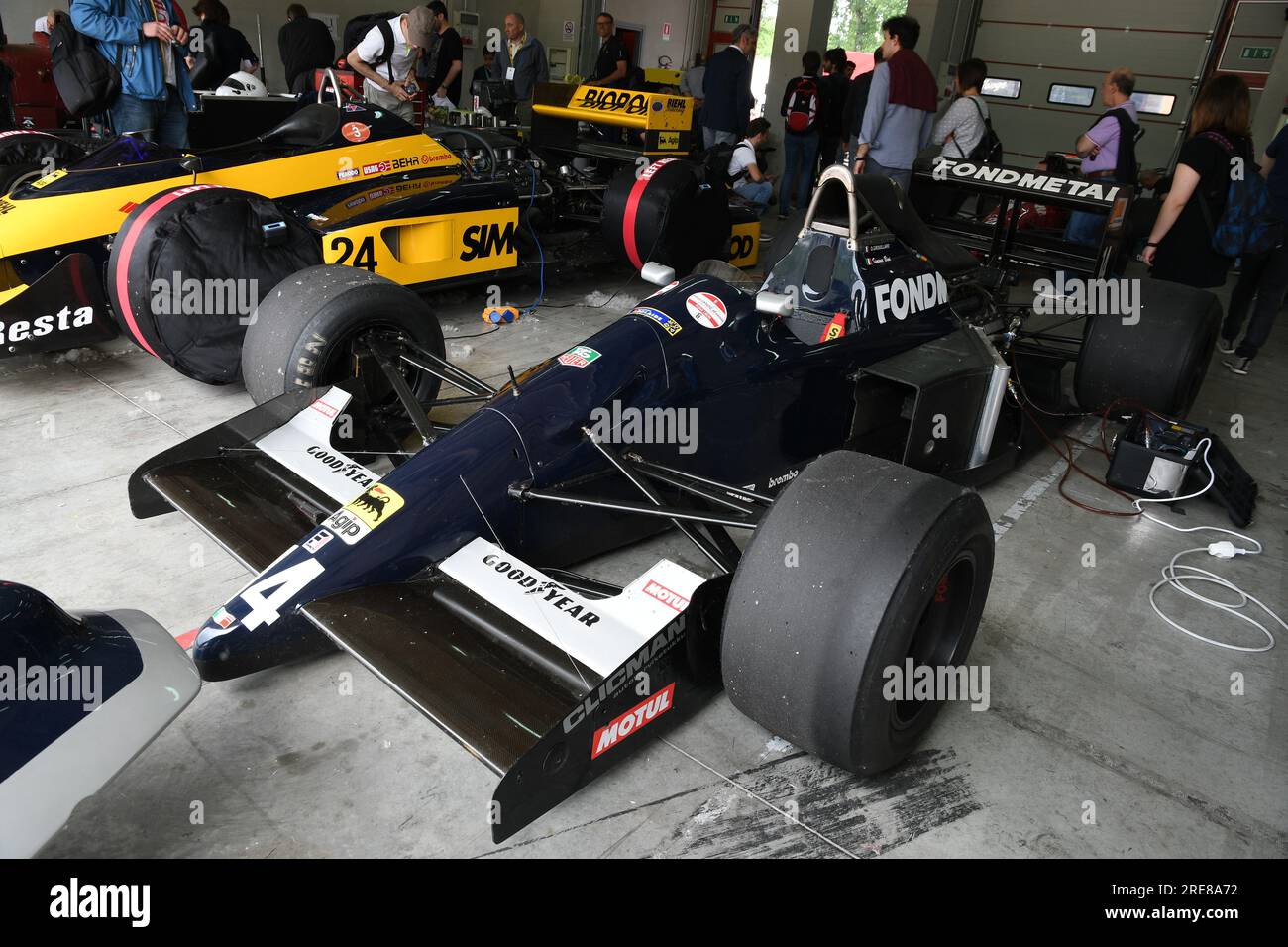 Imola, IT, May, 2018: unknown run with historic Formula 1 Fondmetal ...