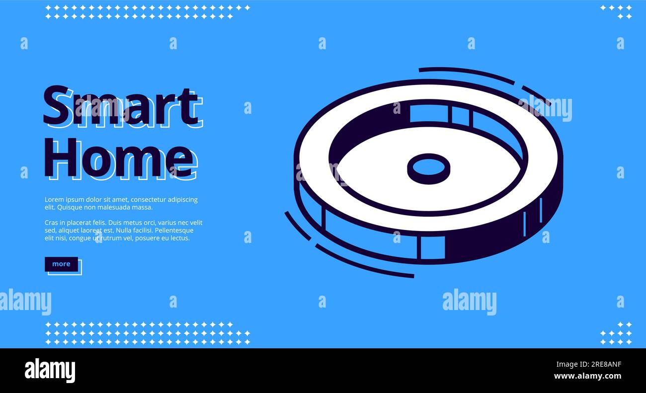 Smart home banner. Internet of things technology concept. Vector ...