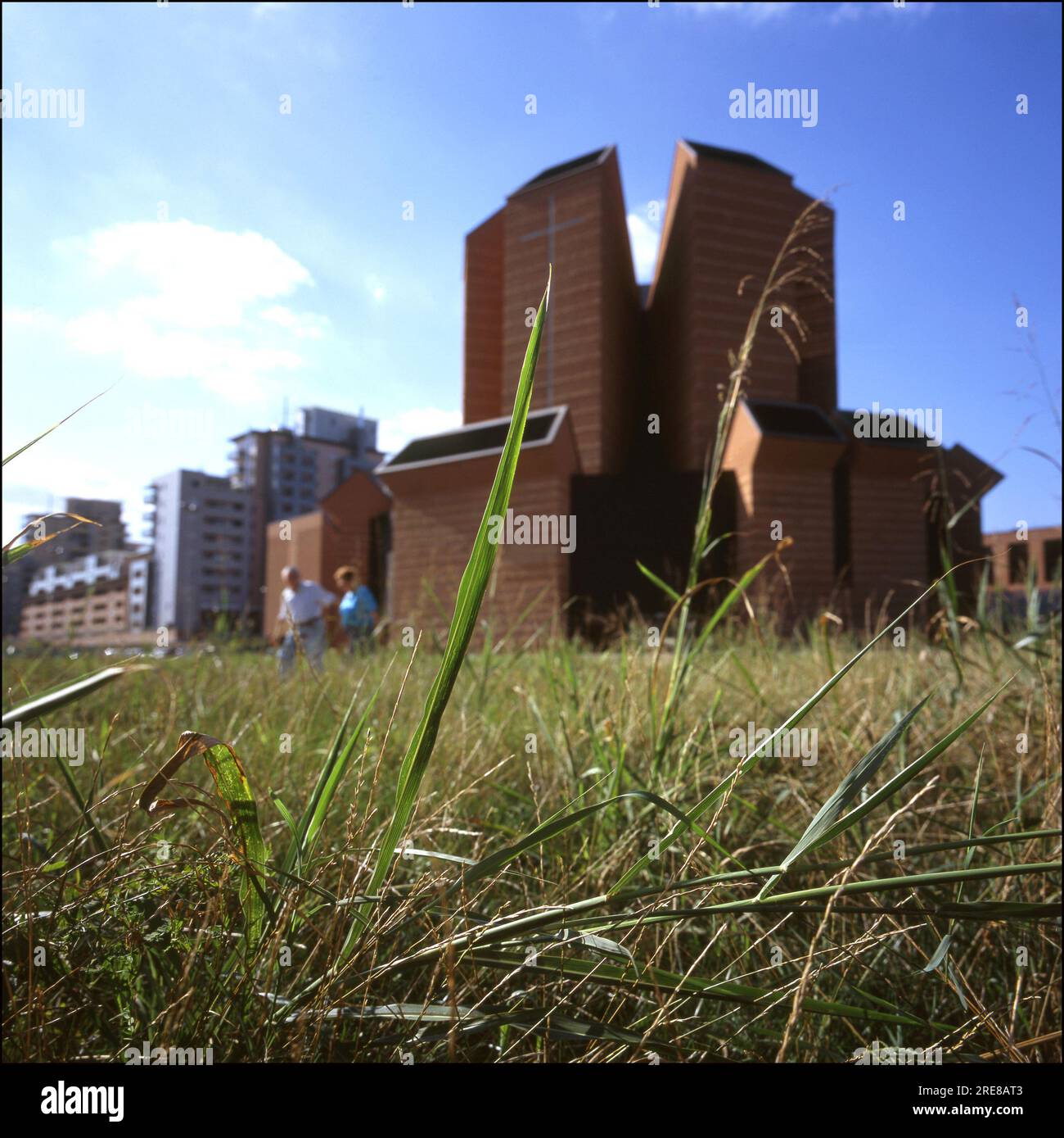 Torino, Italy - May 2007: The Santo Volto Church. Designed by Swiss ...