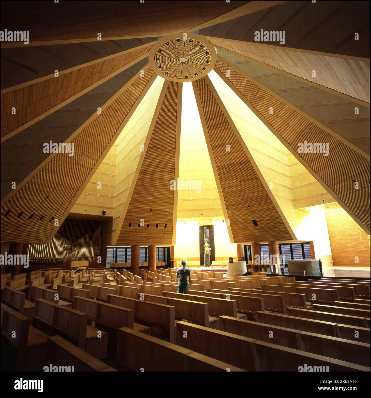 Torino, Italy - May 2007: The Santo Volto Church. Designed by Swiss ...