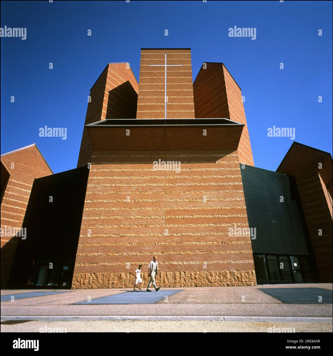 Torino, Italy - May 2007: The Santo Volto Church. Designed by Swiss ...