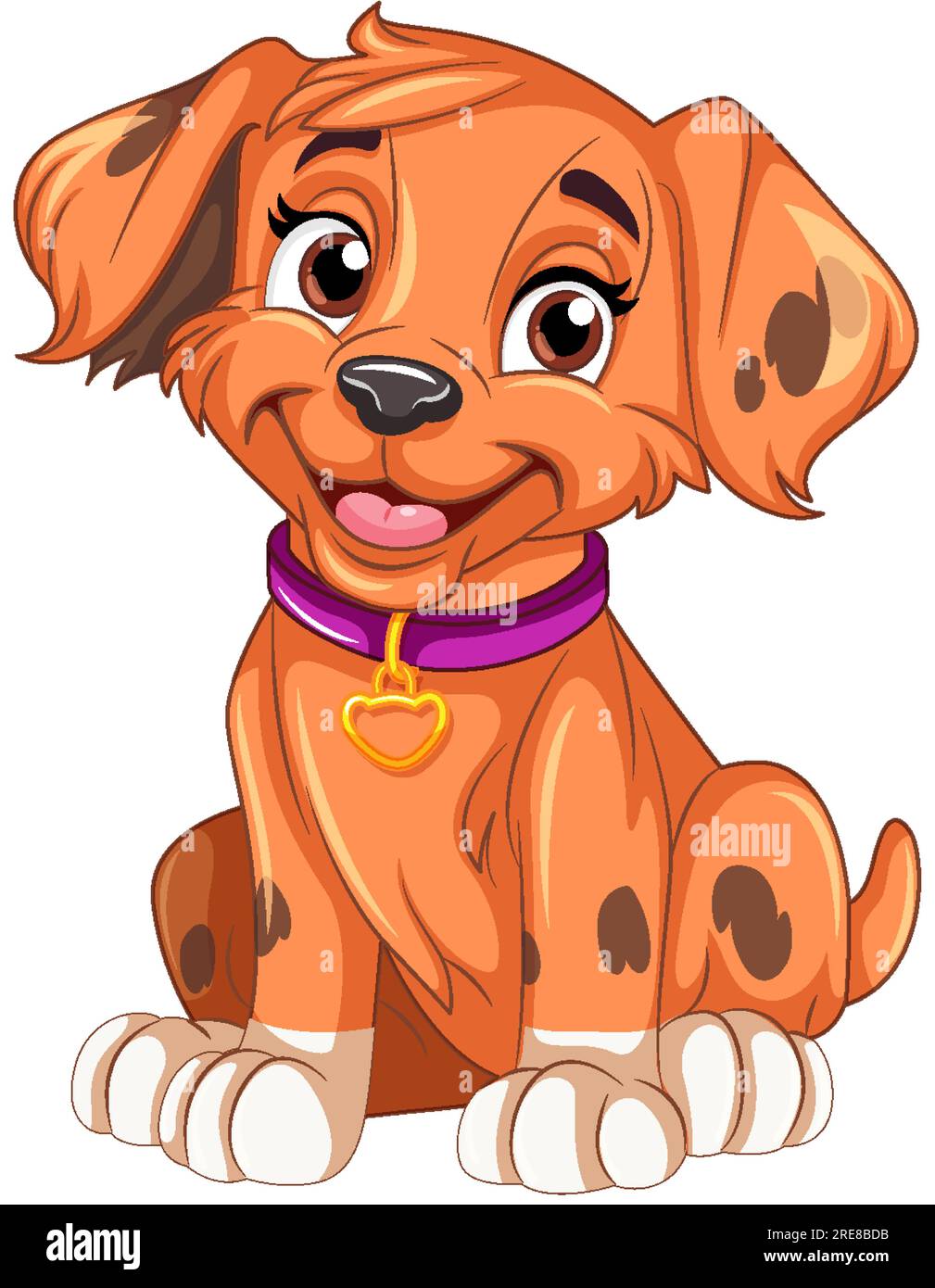 Cute Dog Cartoon Character illustration Stock Vector Image & Art - Alamy
