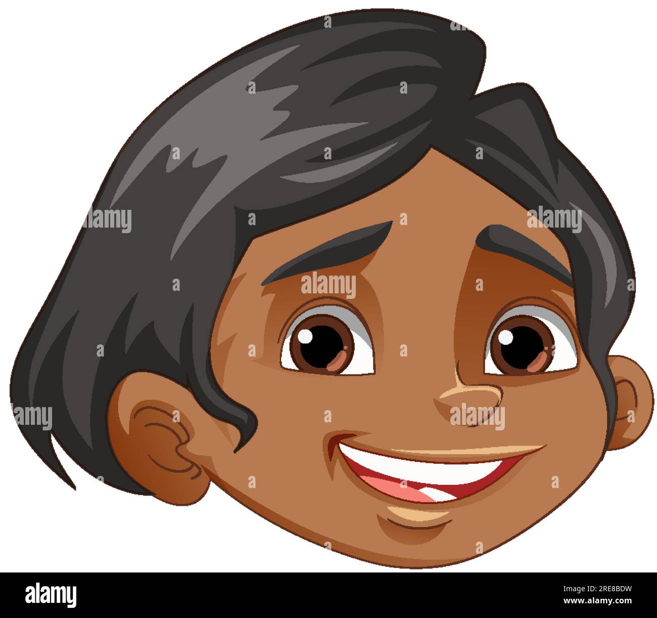Indigenous people head cartoon illustration Stock Vector Image & Art ...