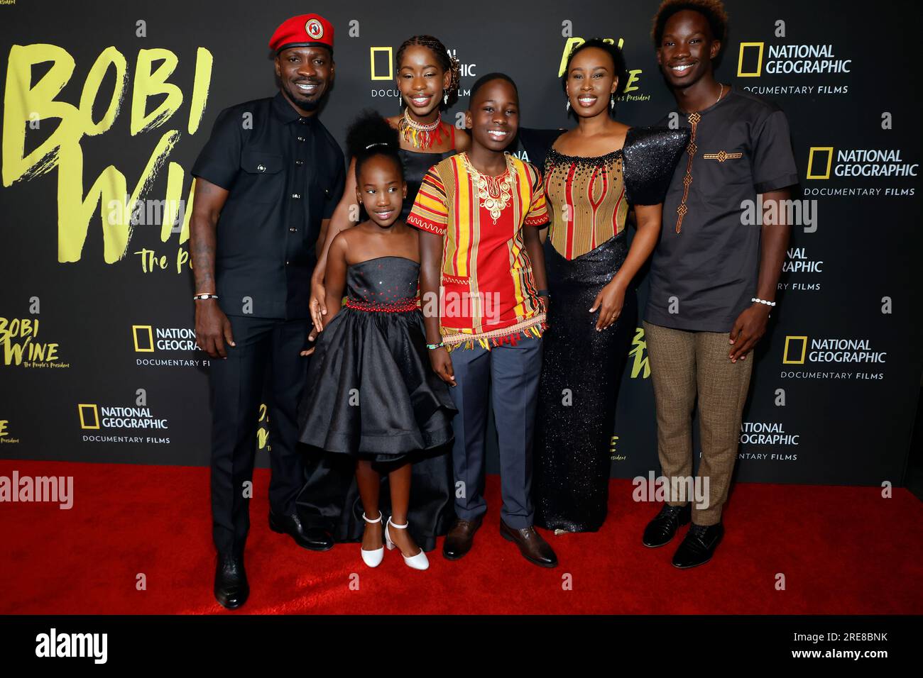 25 July 2023 Beverly Hills, California - Bobi Wine, Suubi Shine Nakaayi ...