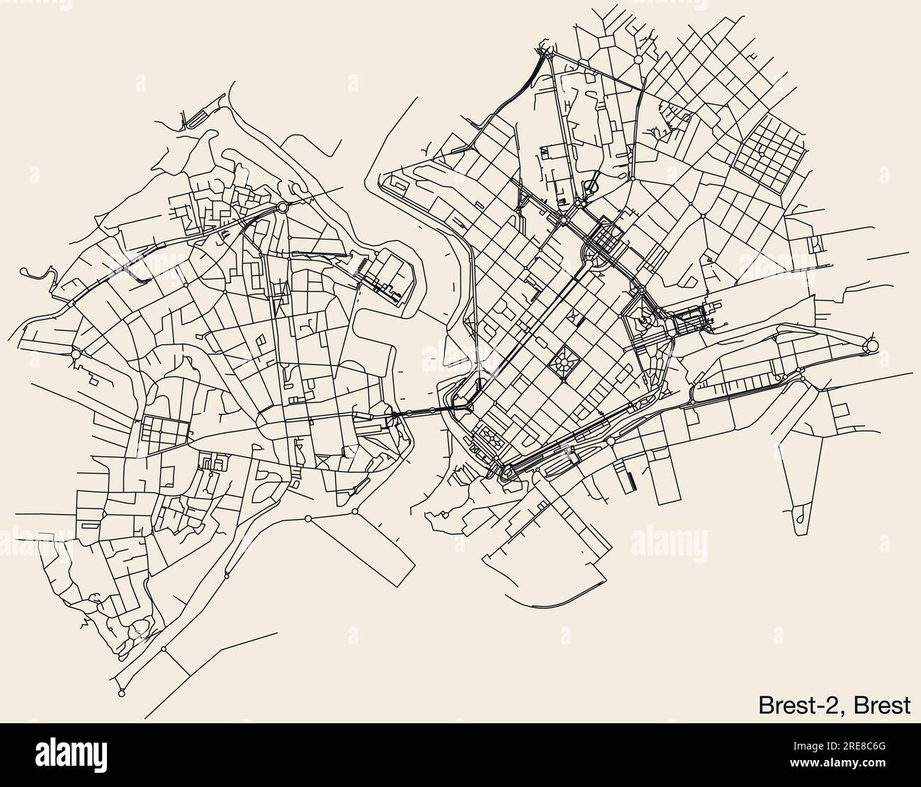 Map brest france Stock Vector Images - Alamy