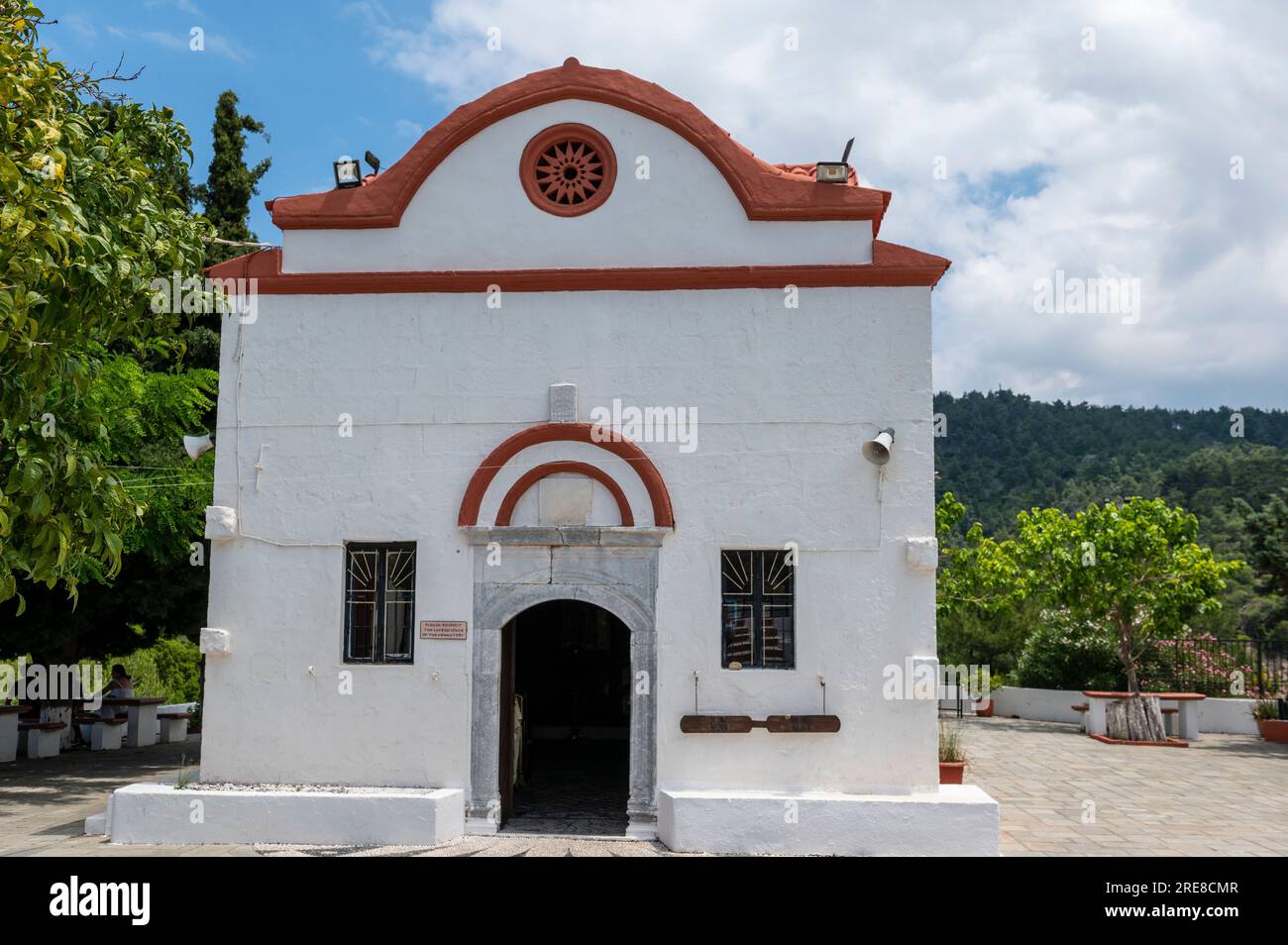 Kalopetra Monastery, Rhodes Stock Photo - Alamy