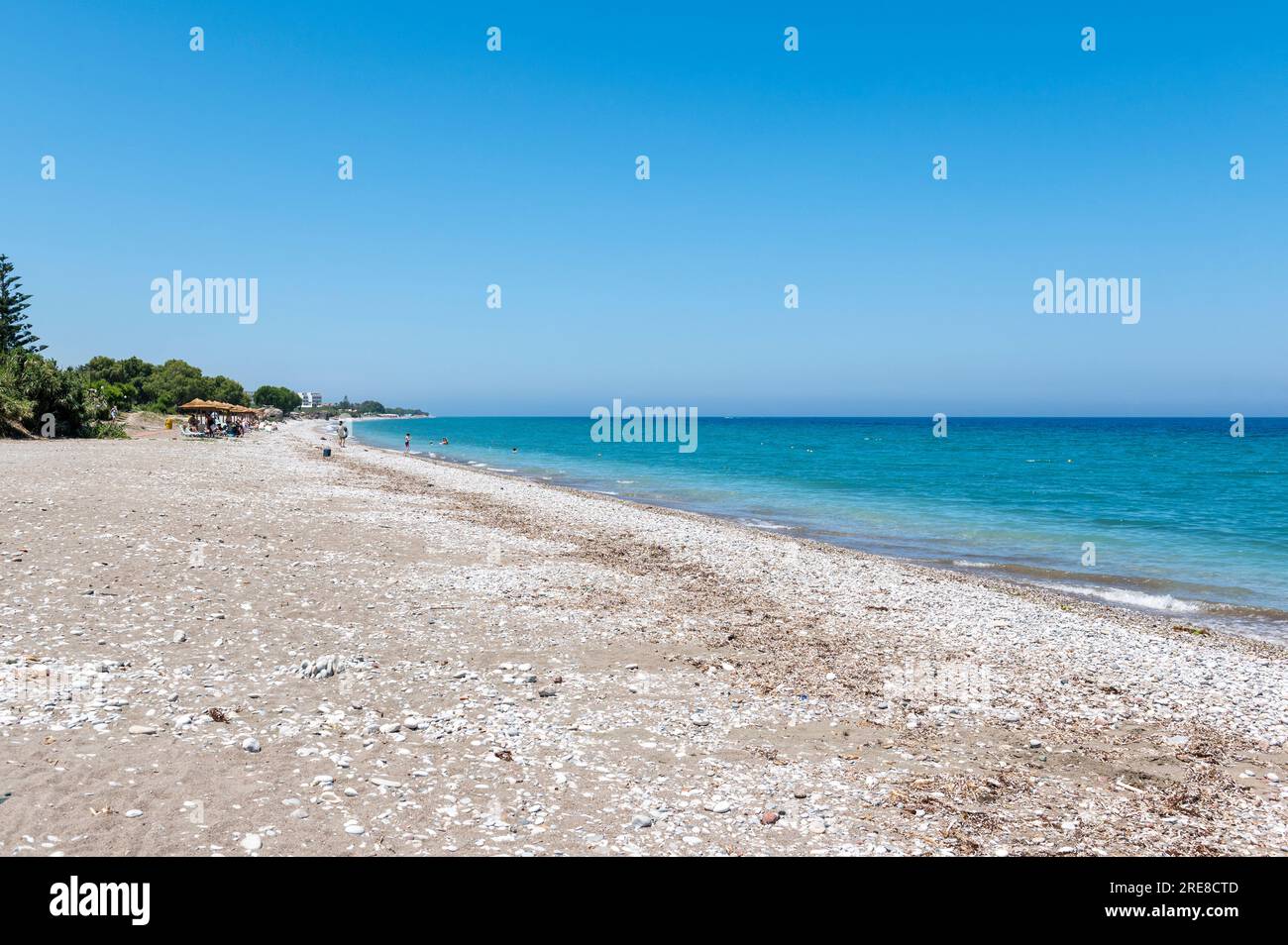 Ialyssos Bay and Beach Stock Photo - Alamy