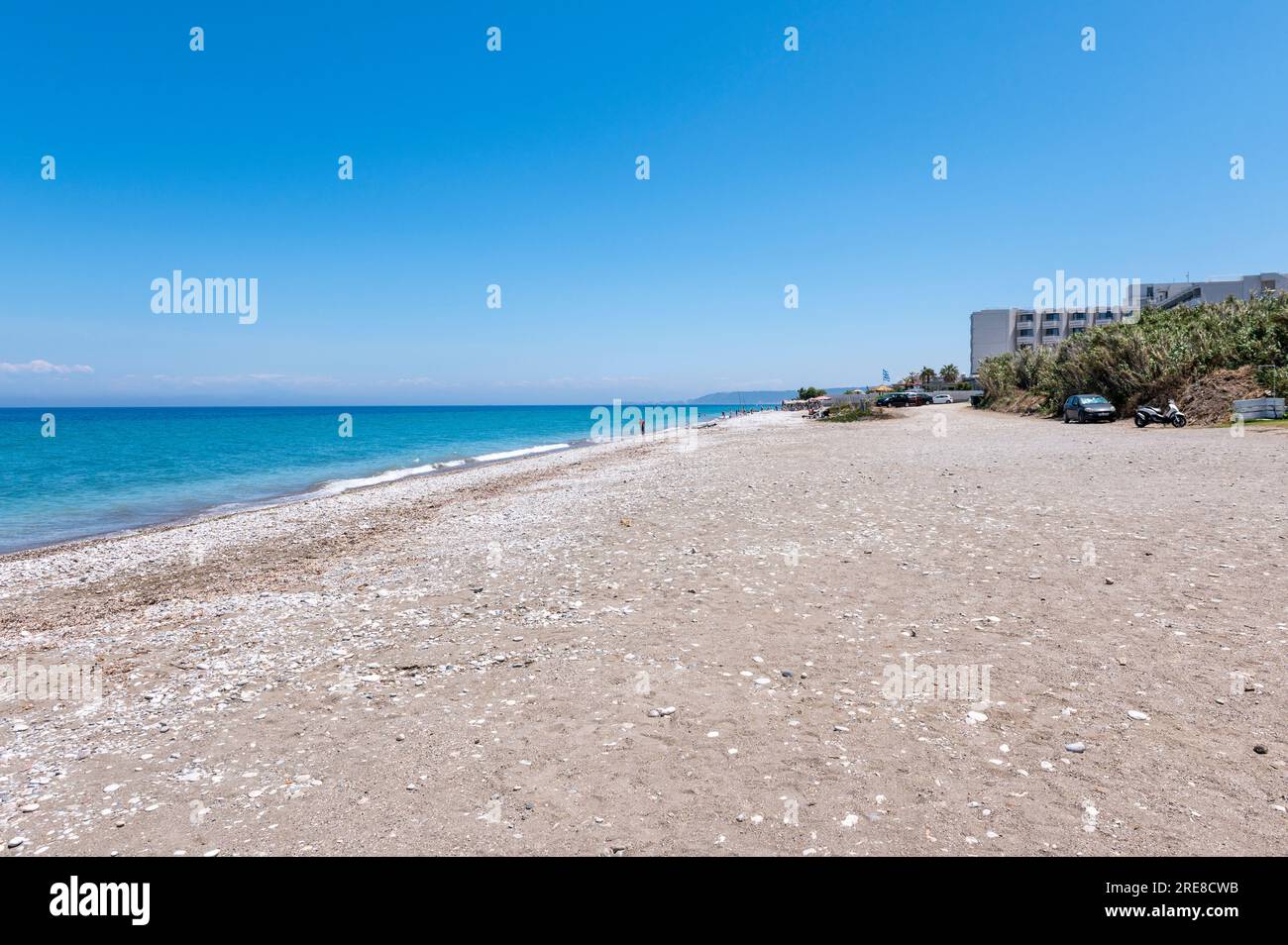 Ialyssos Bay and Beach Stock Photo - Alamy