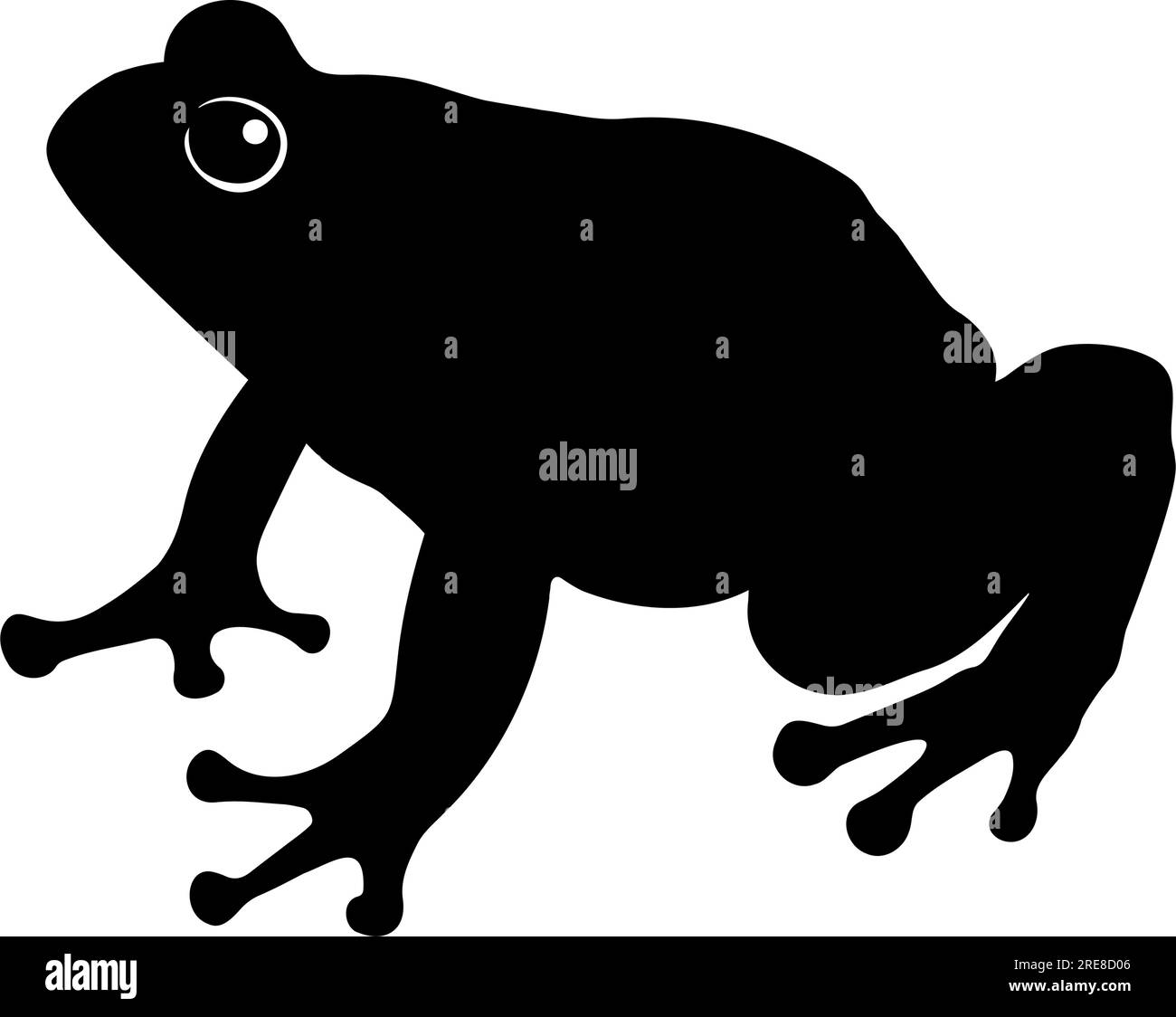 Frog silhouette isolated. Vector illustration Stock Vector Image & Art ...