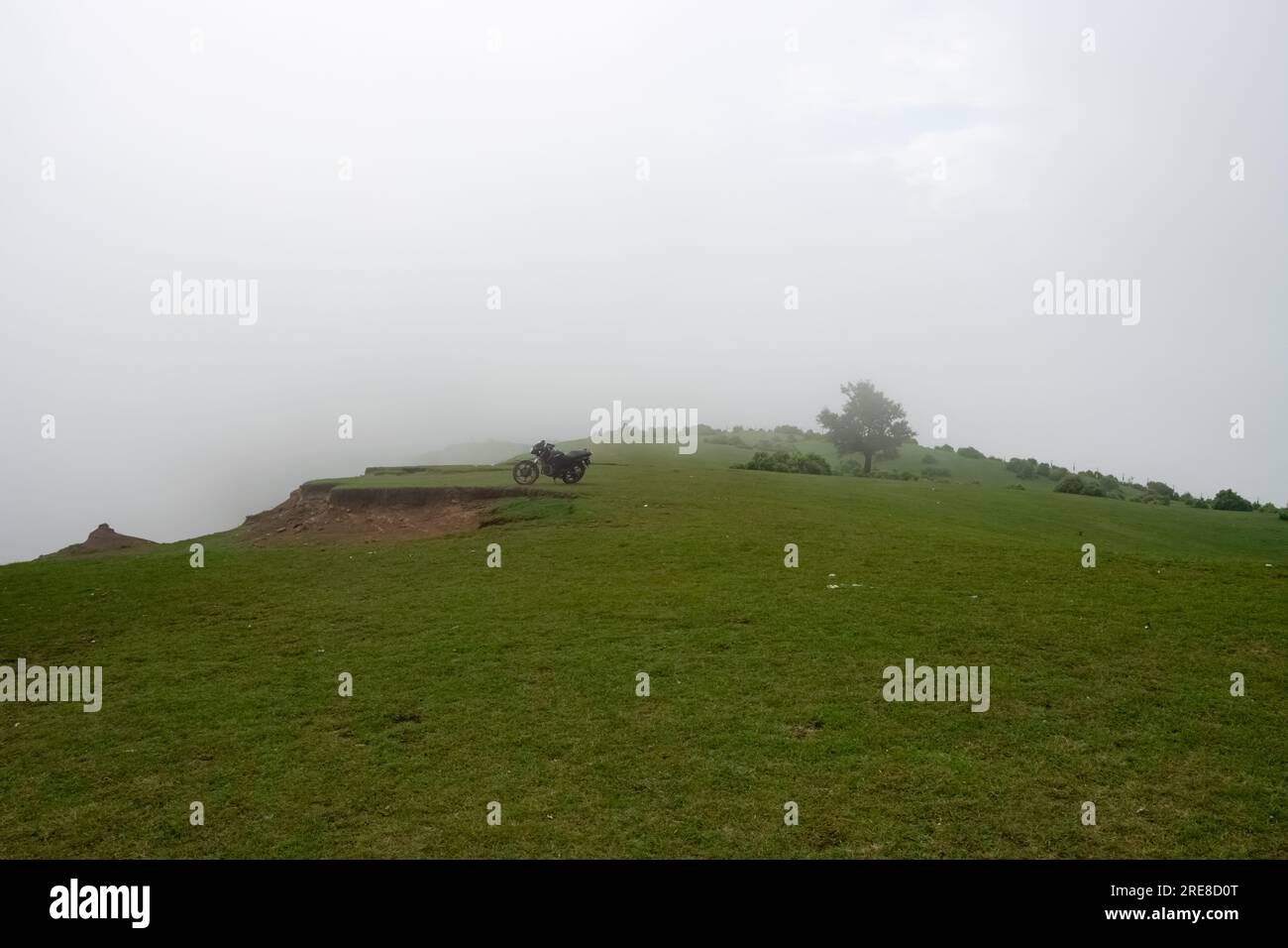 Foggy landscape in the jungle. Fog and cloud mountain tropic valley ...