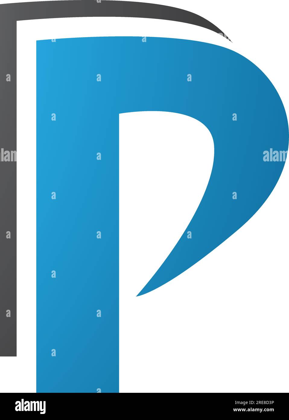 White letter p on a blue background hi-res stock photography and images ...