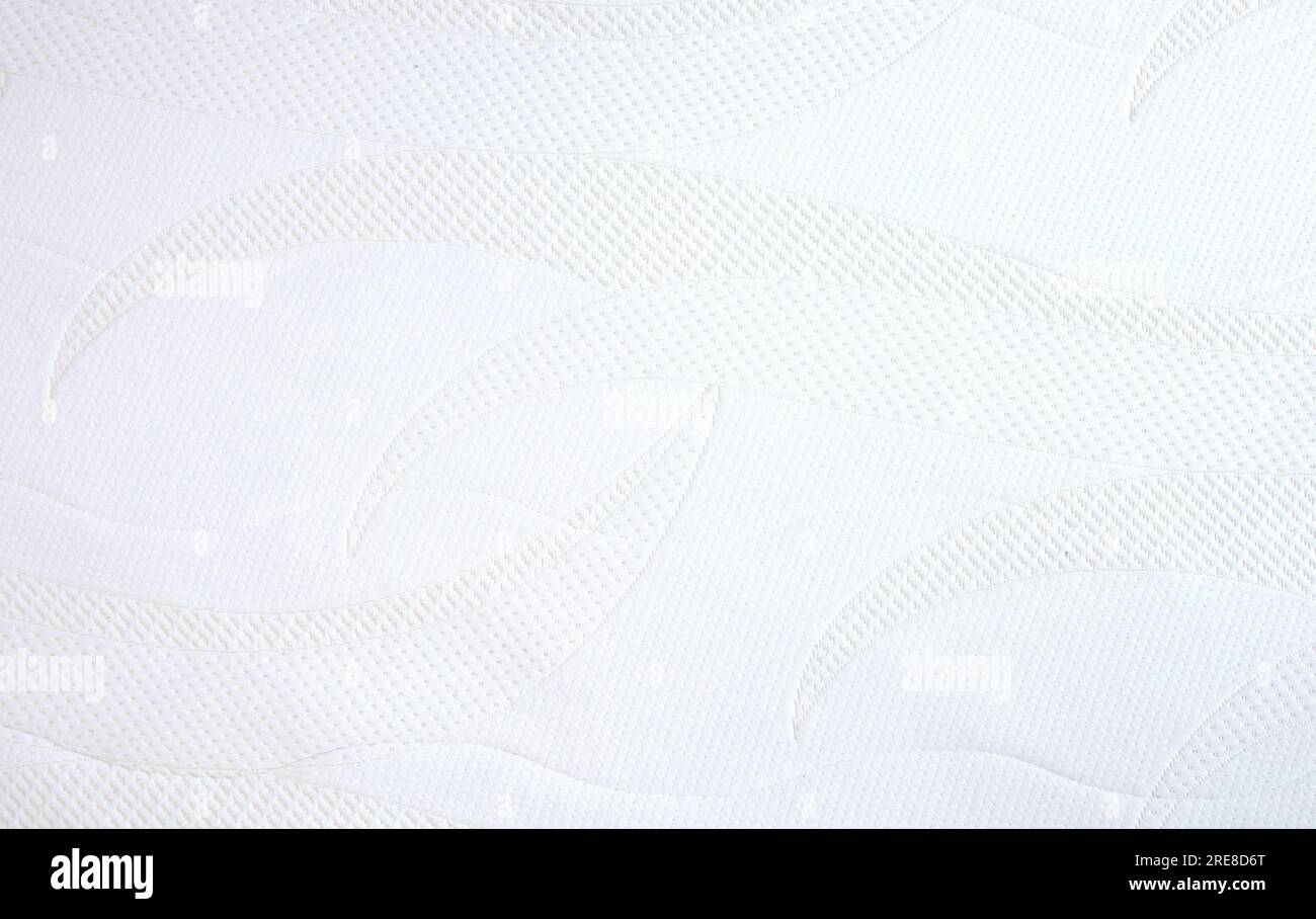 Texture of white mattress bed background, bed mattress Stock Photo - Alamy
