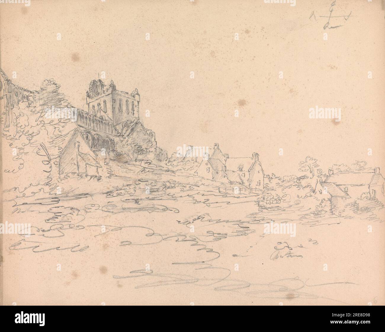 Mettingham Castle circa 1790 by James Moore Stock Photo - Alamy