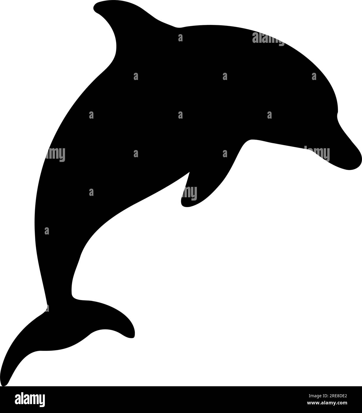 Jumping Dolphin Silhouette