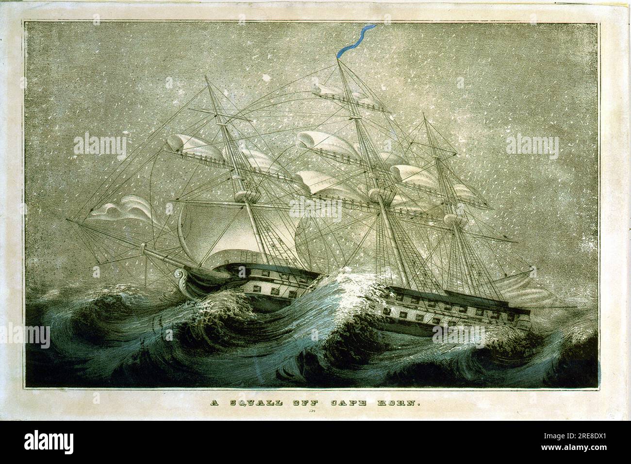Vintage maritime lithographs hi-res stock photography and images - Alamy