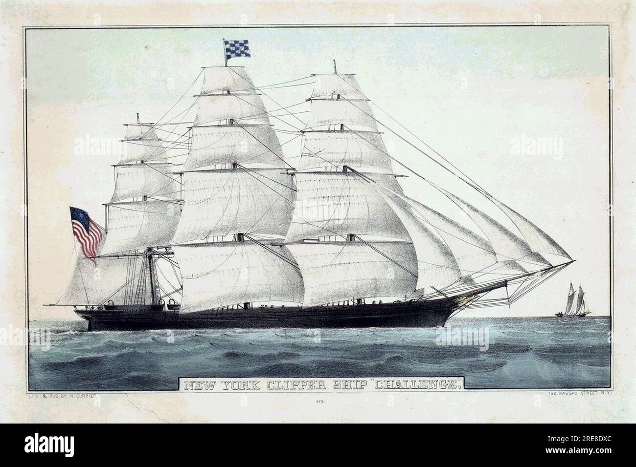 Vintage yacht engravings hi-res stock photography and images - Alamy