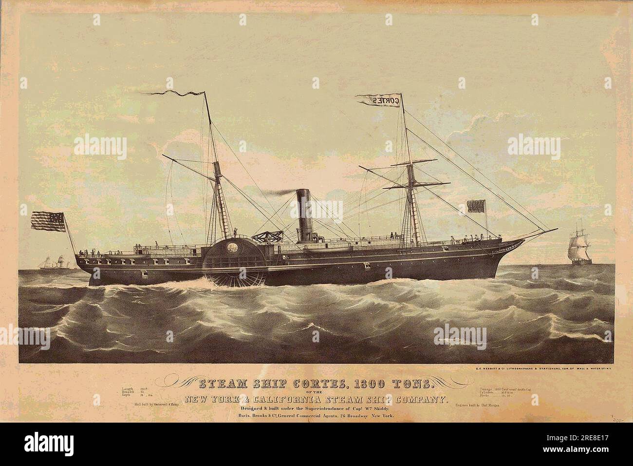 Vintage maritime lithographs hi-res stock photography and images - Alamy